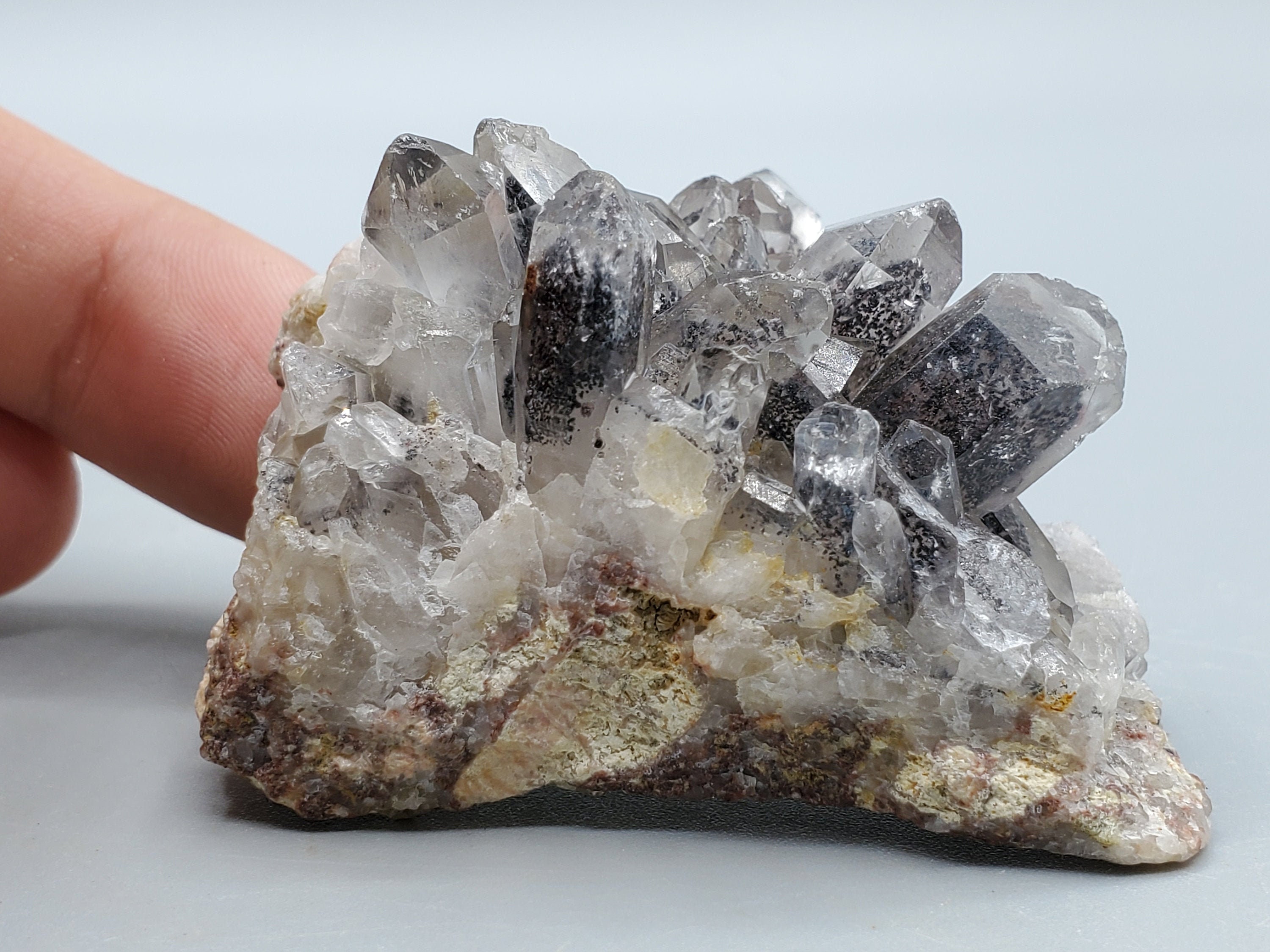 Rare Black Phantom Quartz Cluster With Black Hematite Needle - Etsy UK