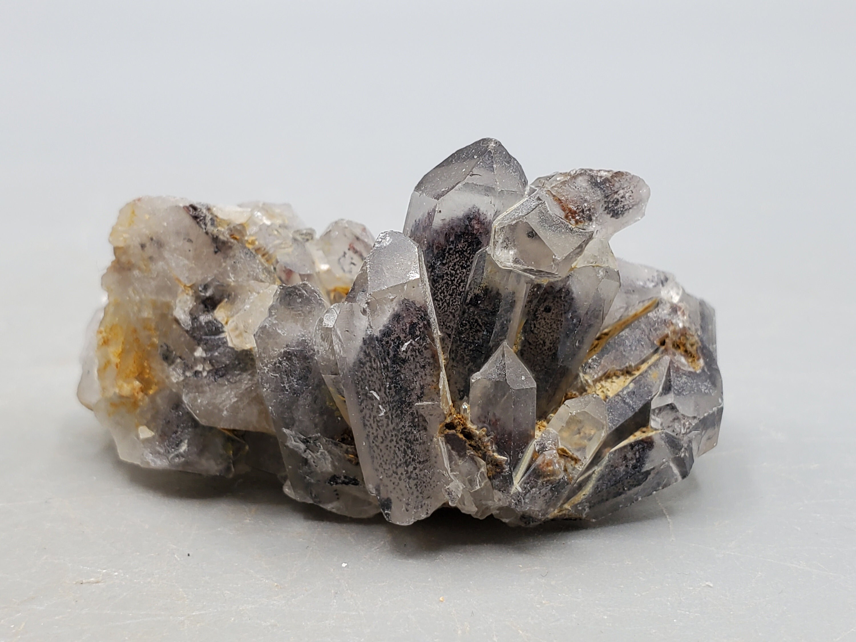 Black Phantom Quartz Cluster With Black Hematite Needle - Etsy Australia