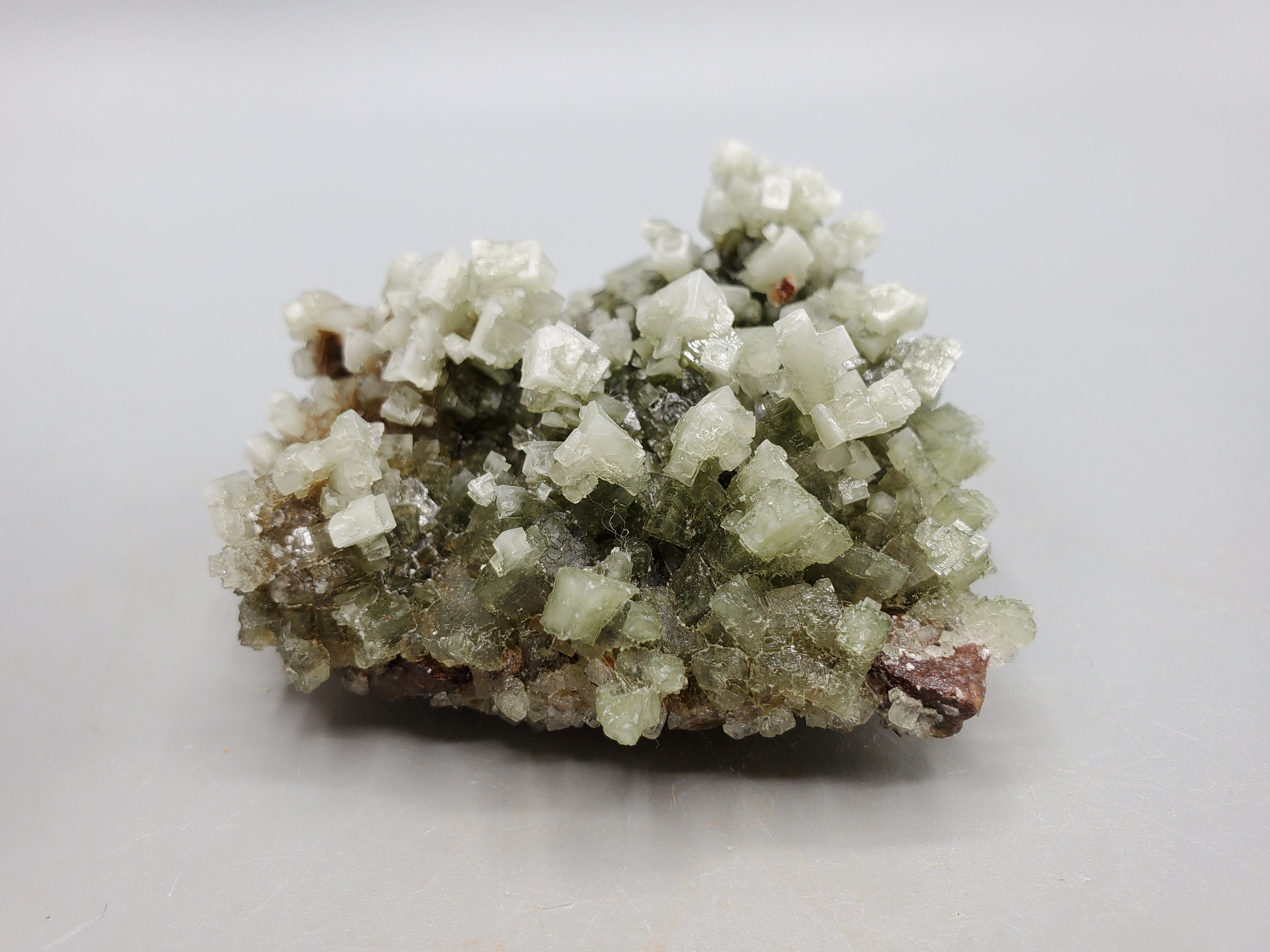 Green Skeletal Halite Crystals With Tolbachite - Etsy