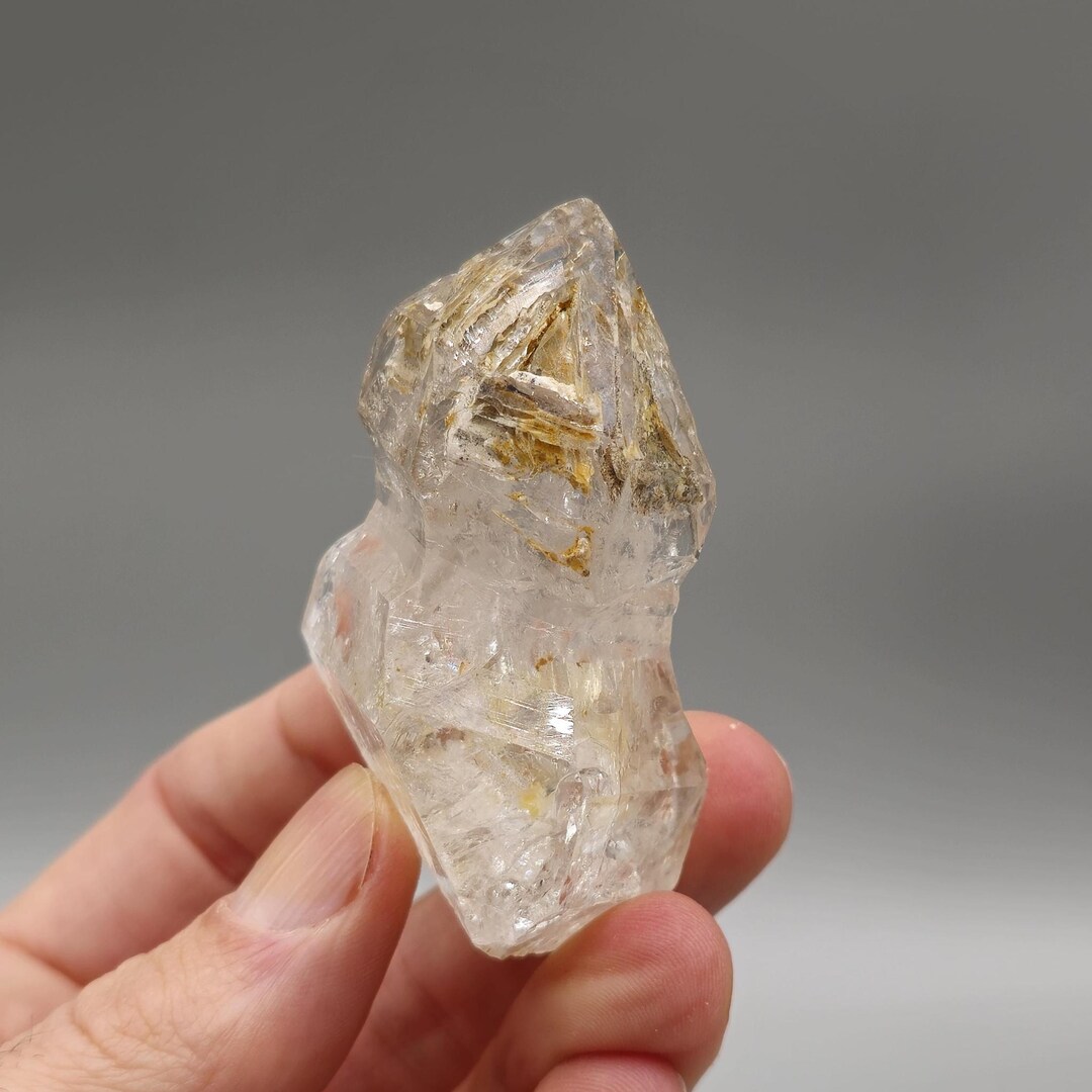 Reverse Scepter Skeletal Quartz With Clay Inclusions – Nigeria - Etsy