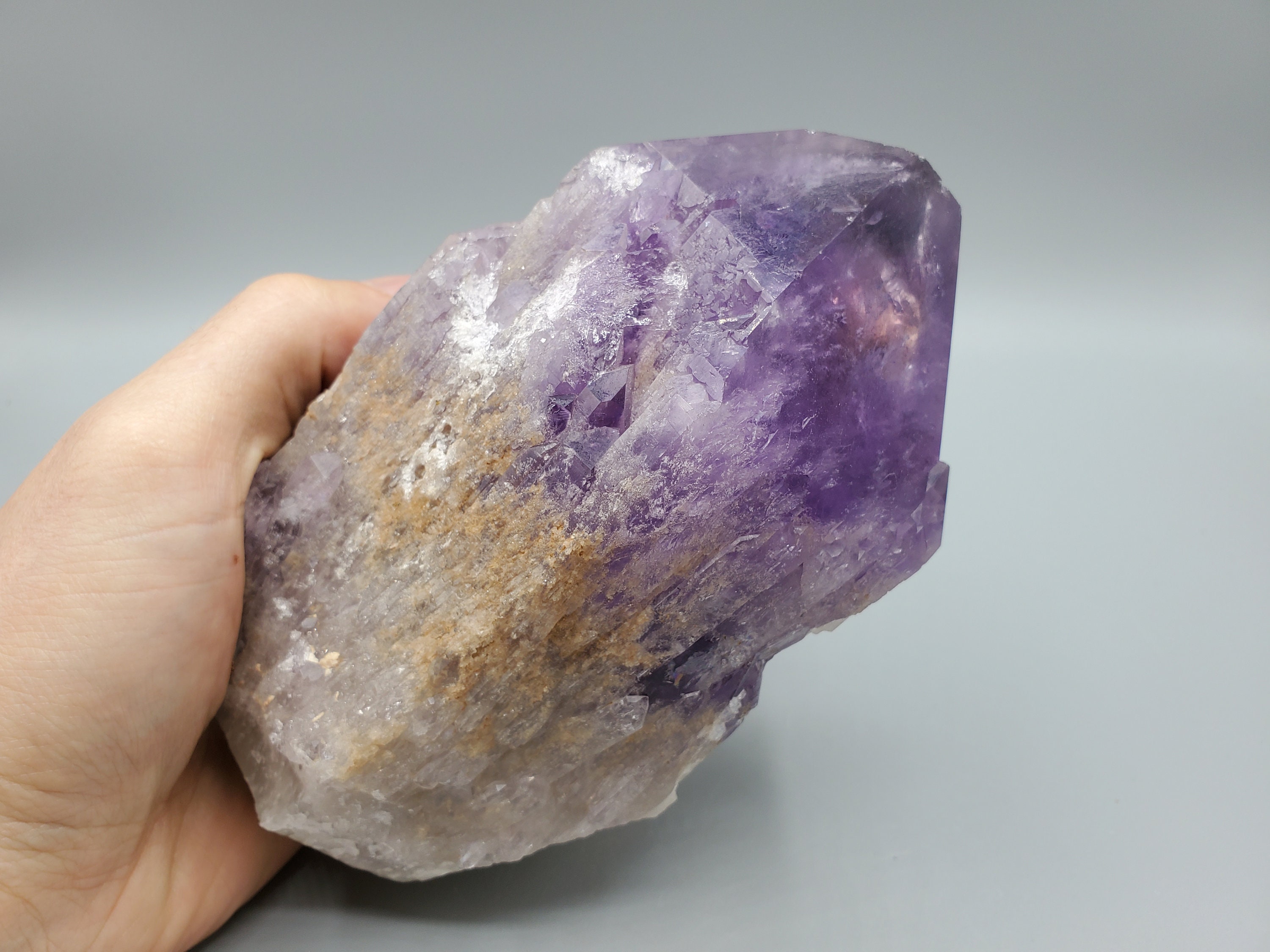 Deep Violet Amethyst Crystal Point from Bolivia 1200 grams | Etsy