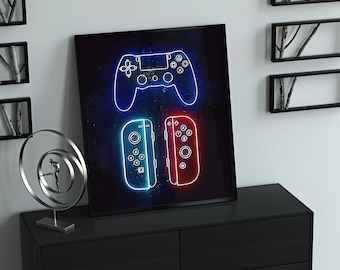 Cool Gaming Console Poster, Printable Video Game Wall Art, Digital ...