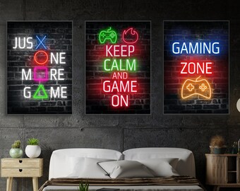 Game Controller Poster, Printable Video Game Wall Art, Gaming Room ...