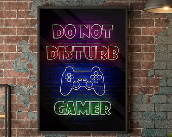 Cool Gaming Poster Printable Video Game Wall Art Digital - Etsy