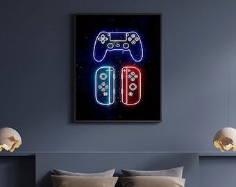 Gaming Console Poster Printable Video Game Wall Art Digital - Etsy