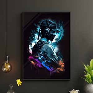 Gaming Console Poster, Printable Video Game Wall Art, Digital Video ...