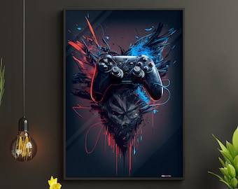 Gaming Console Poster Printable Video Game Wall Art Digital - Etsy