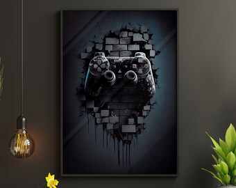 Gaming Console Poster Printable Video Game Wall Art Digital - Etsy