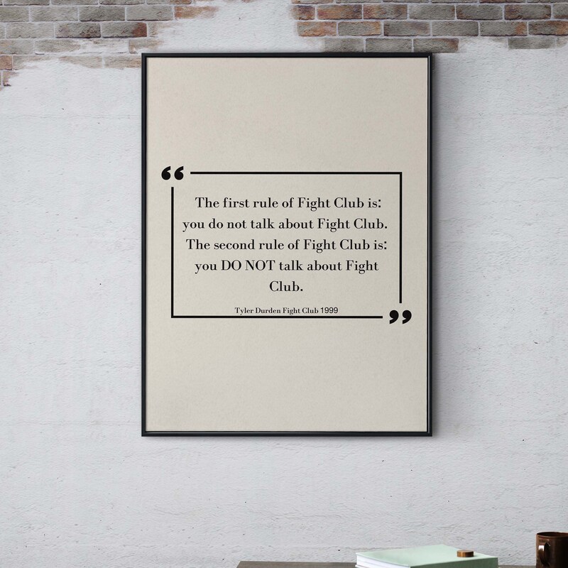 Fight Club - Etsy