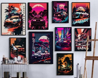 6 Car Posters Super Car Bundle Digital Prints - Etsy