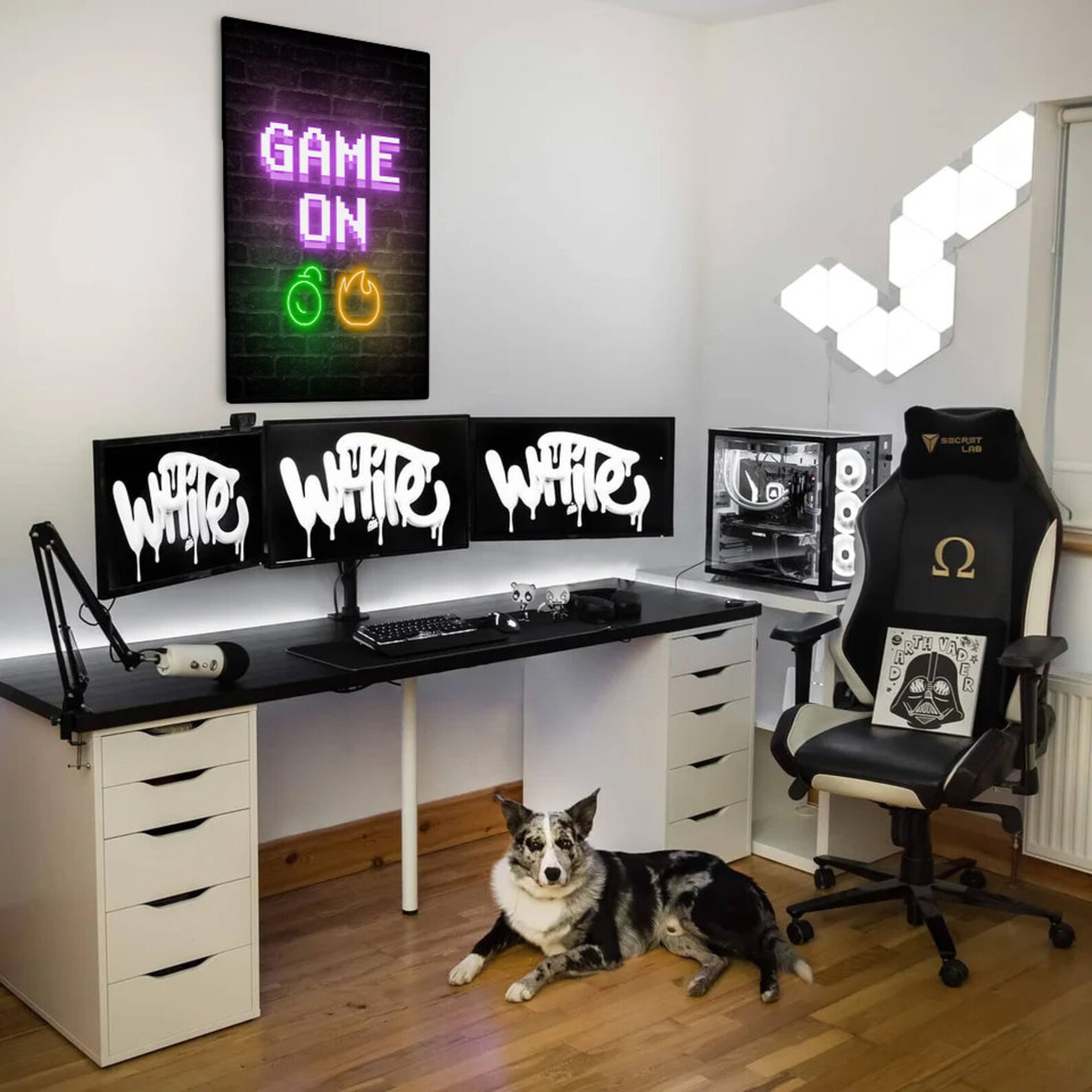 Set of 3 Neon Gaming Poster Digital Print Video Game Poster - Etsy