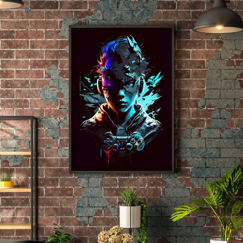 Cool Gaming Poster Printable Video Game Wall Art Digital - Etsy