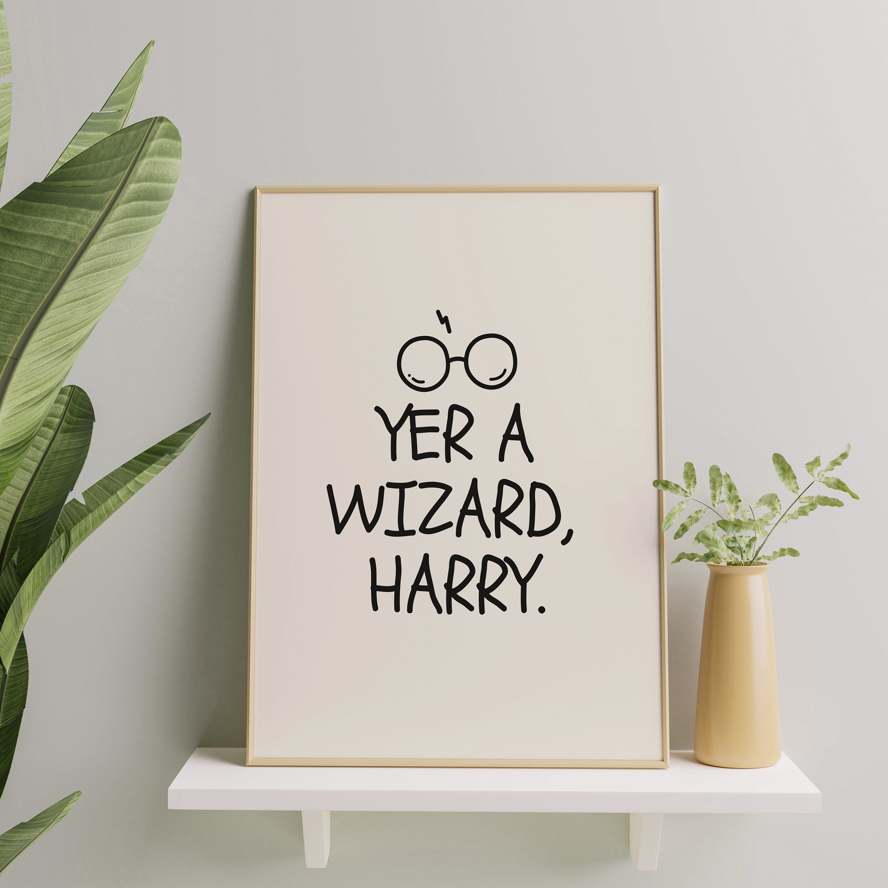 Yer a Wizard Harry Famous Quote Print, Best Film Printable Wall Art ...
