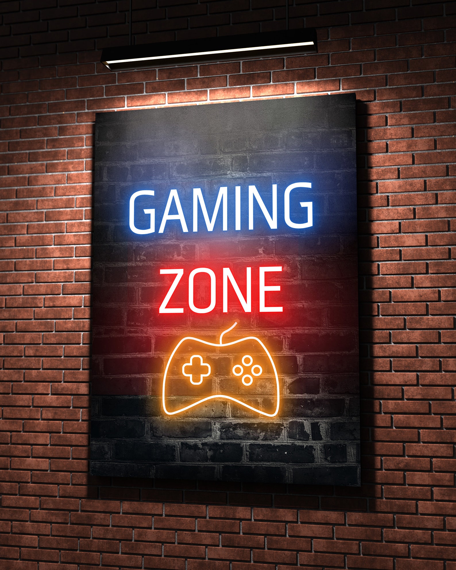 Set of 3 Neon Gaming Wall Poster Digital Print Wall Art Game - Etsy