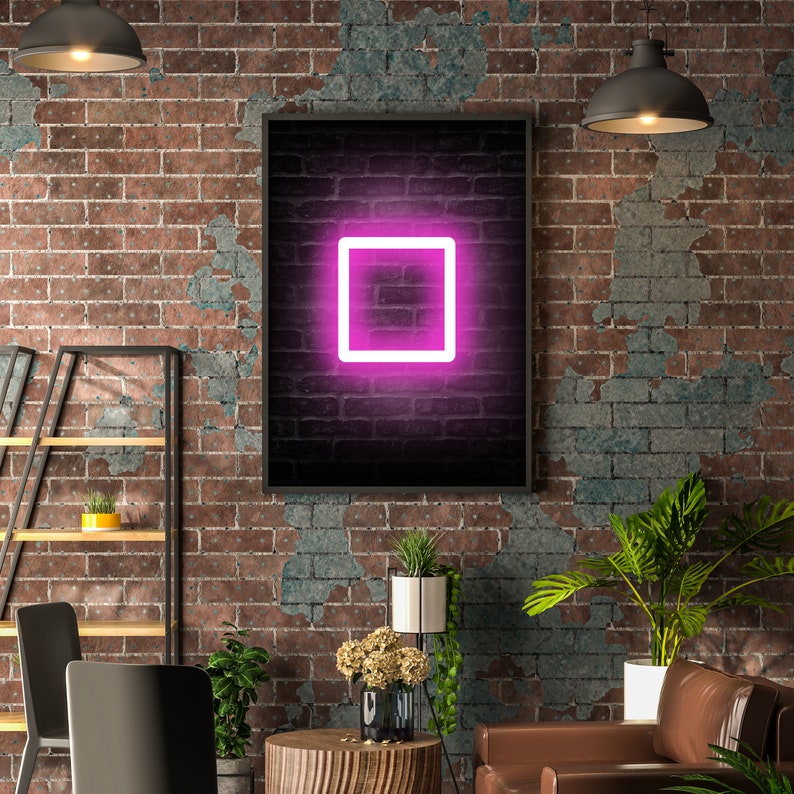 Gaming Controller Button Set Neon Print Digital Print Video - Etsy