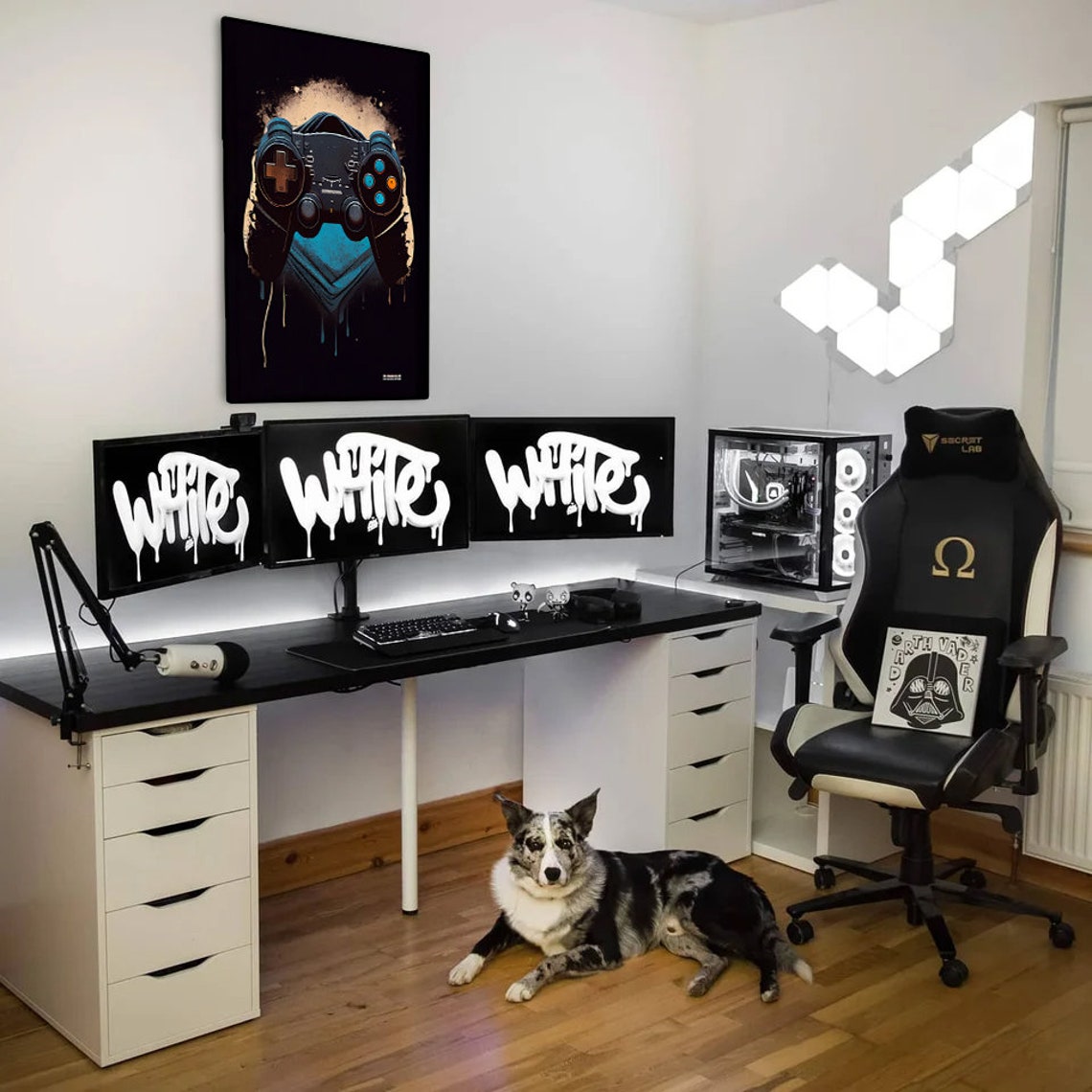 Cool Gaming Controller Poster Printable Video Game Wall Art, Digital ...