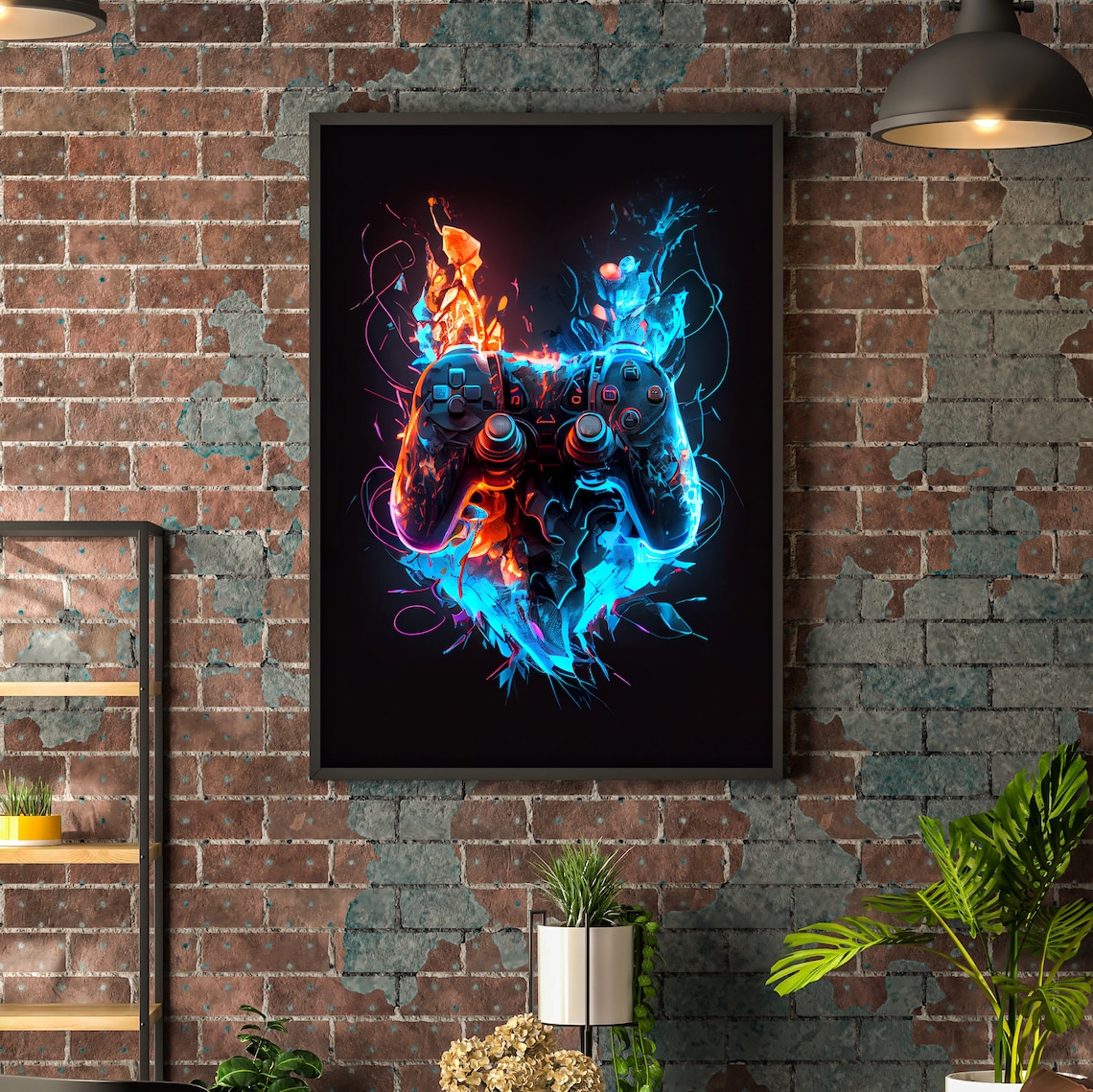 Cool Gaming Poster, Printable Video Game Wall Art, Digital Video Game ...