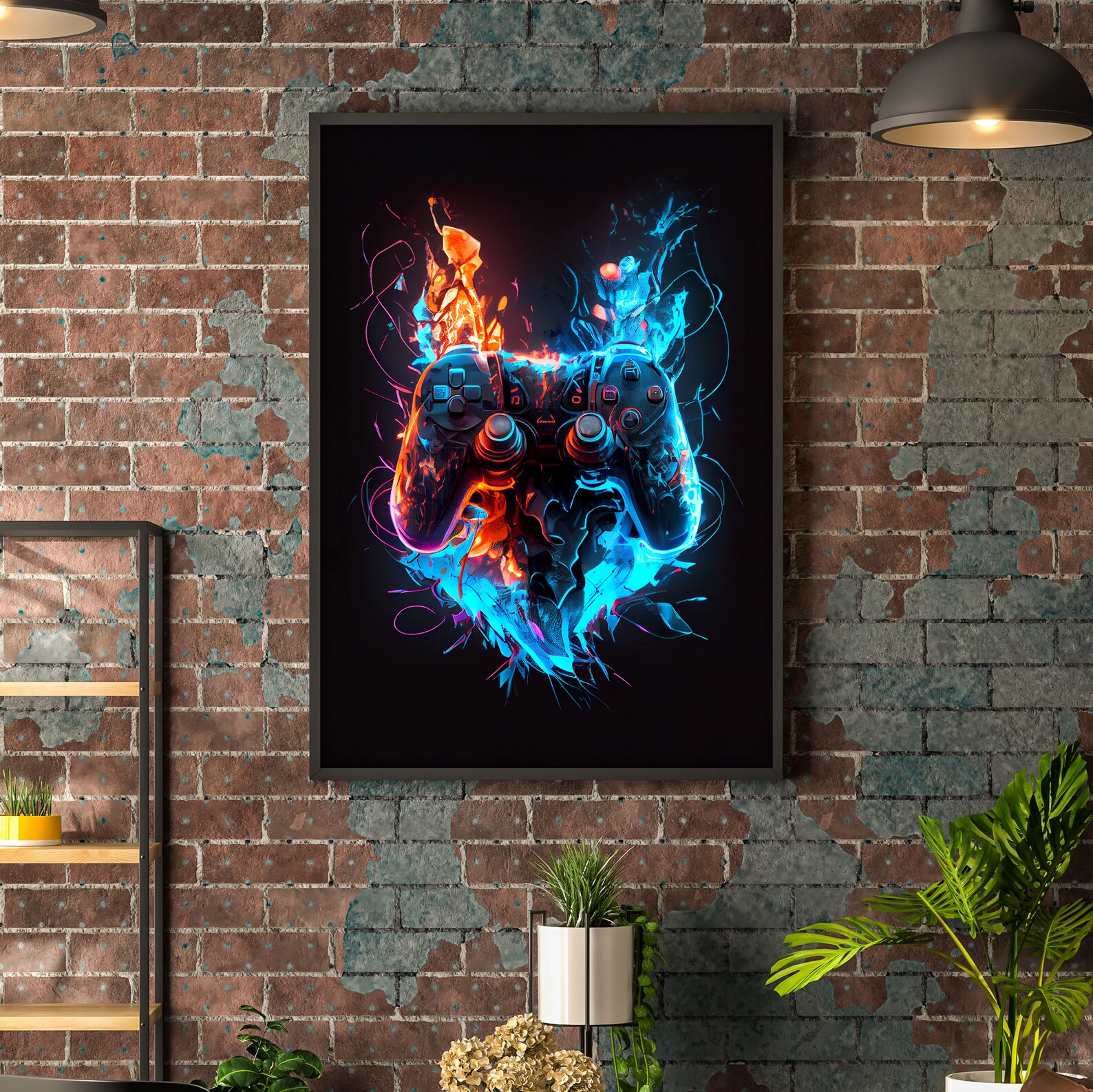 Cool Gaming Poster, Printable Video Game Wall Art, Digital Video Game ...