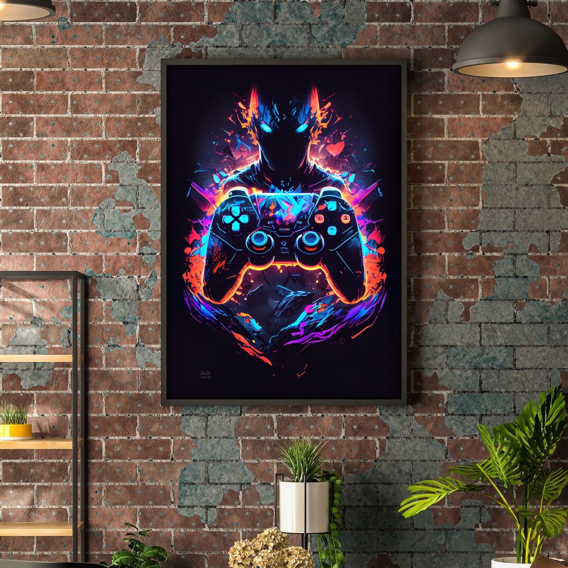Gaming Console Poster, Printable Video Game Wall Art, Digital Video ...