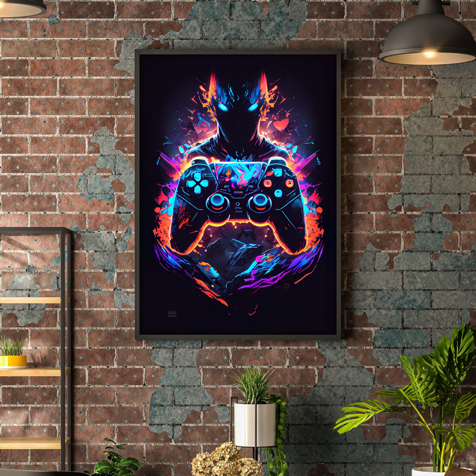 Gaming Console Poster, Printable Video Game Wall Art, Digital Video ...