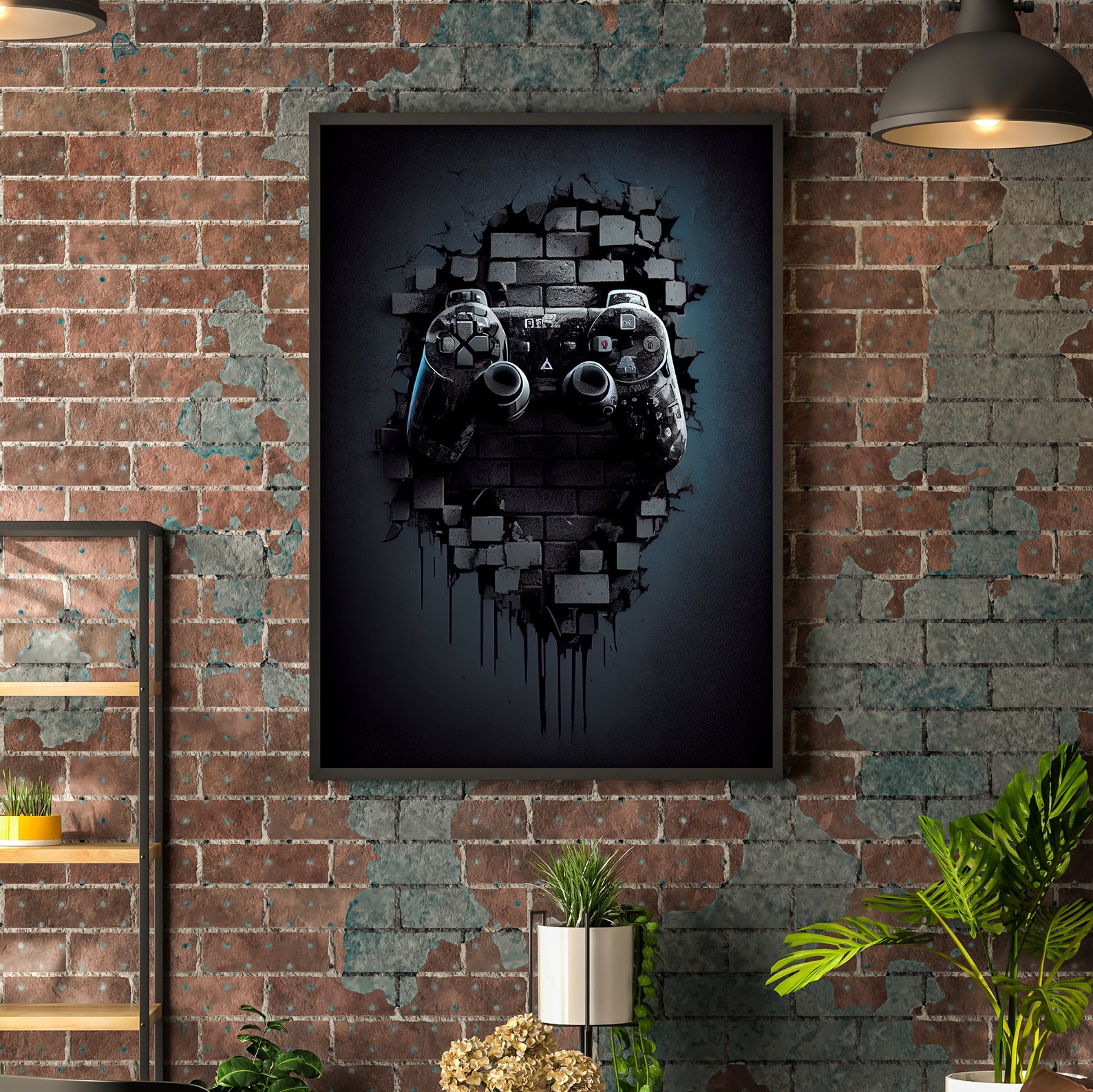Gaming Console Poster, Printable Video Game Wall Art, Digital Video ...