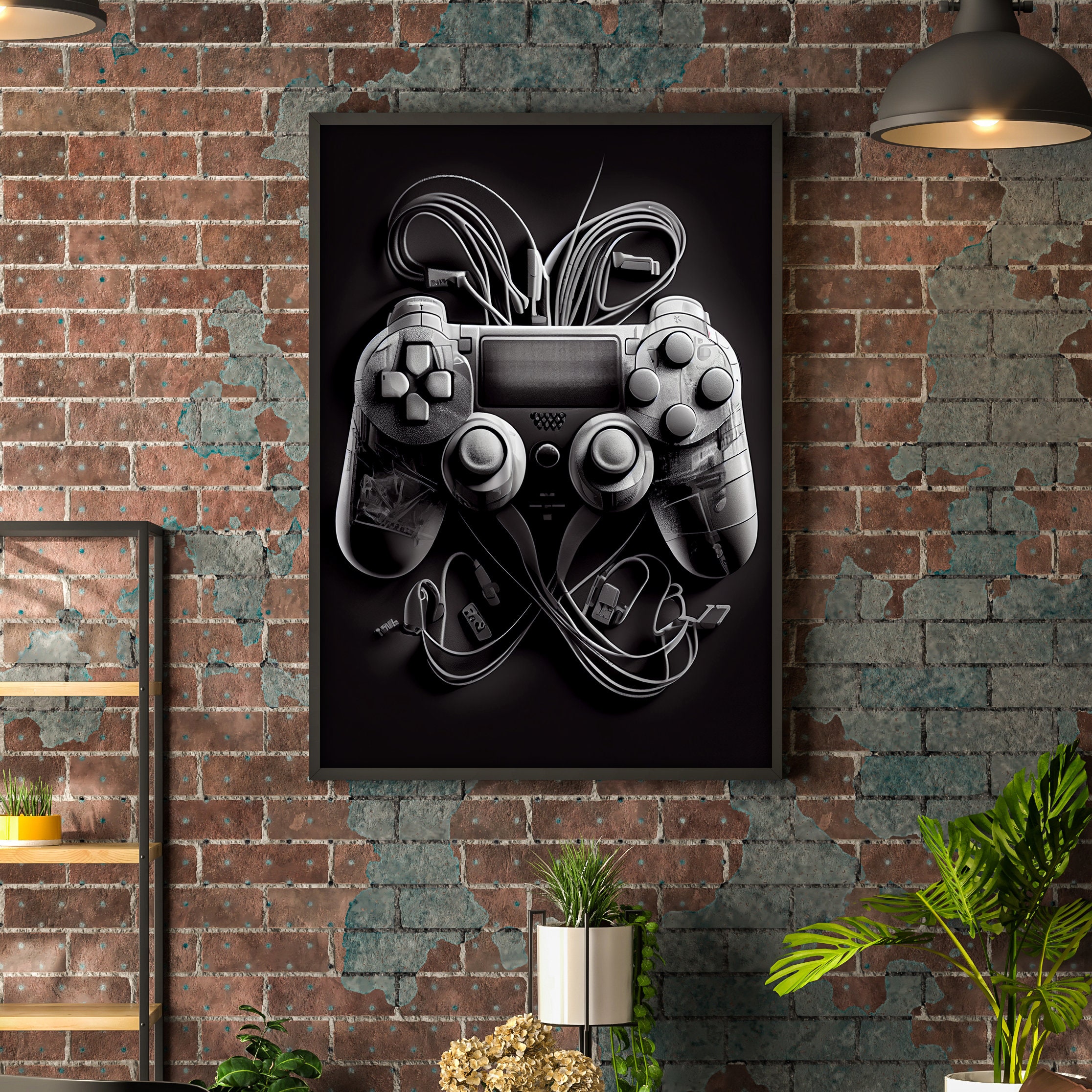 Gaming Console Poster, Printable Video Game Wall Art, Digital Video ...