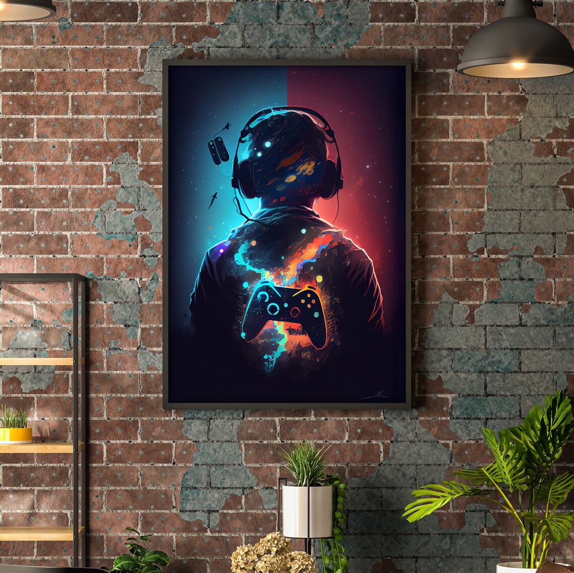 Cool Gaming Poster, Printable Video Game Wall Art, Digital Video Game ...
