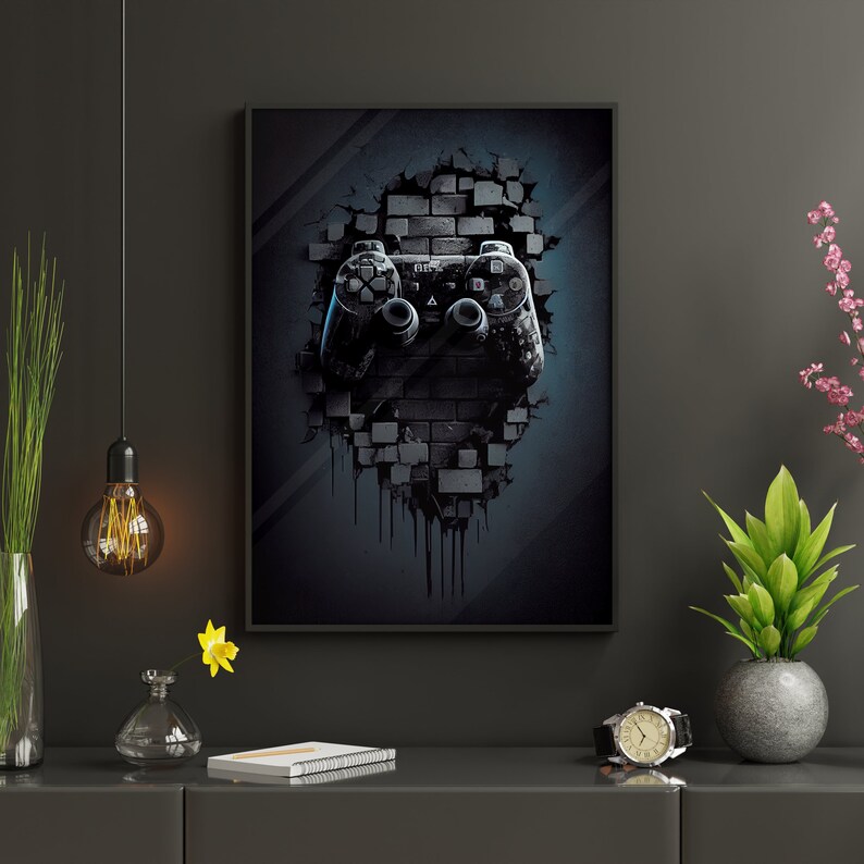 Gaming Console Poster Printable Video Game Wall Art Digital - Etsy