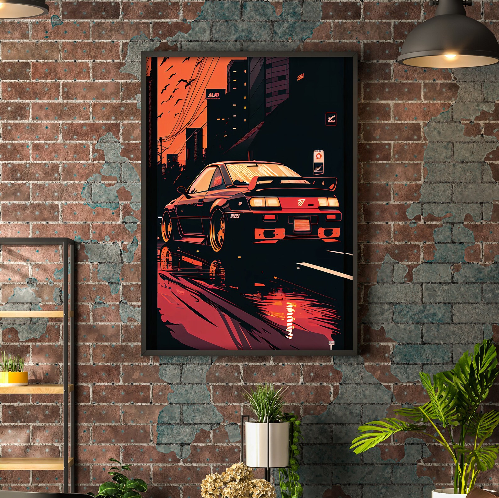 JDM Car Poster Printable Japanese Car Print Tokyo Street Racing Wall ...