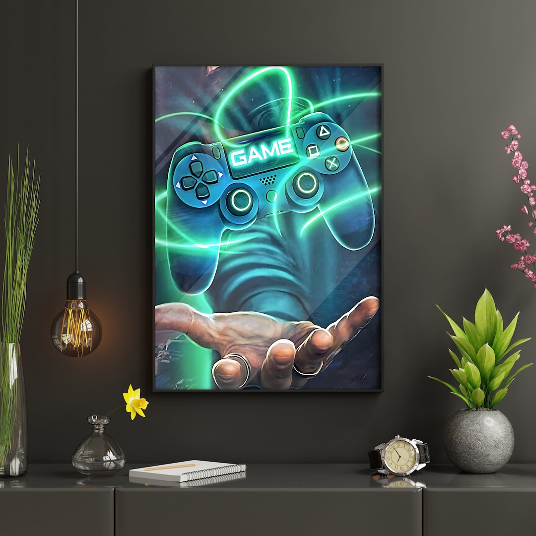 Gaming Poster, Printable Video Game Wall Art, Digital Video Game Art ...