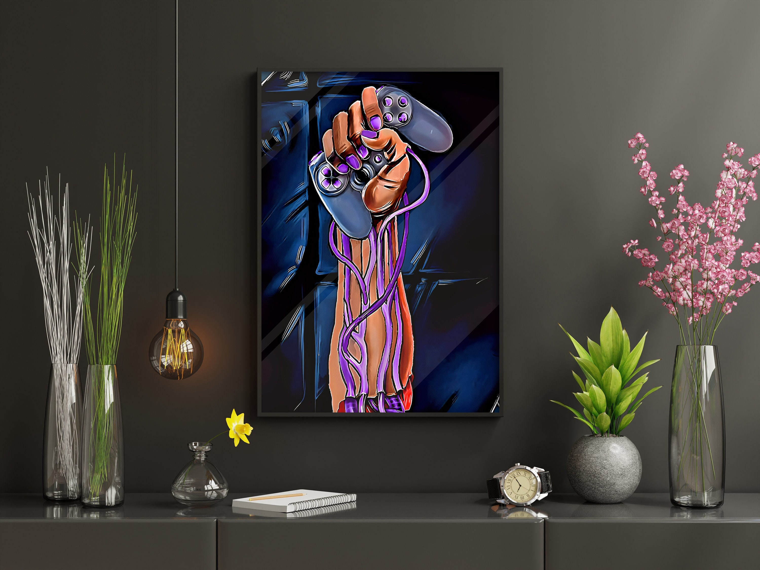 Video Game Poster, Printable Gaming Wall Art, Digital Video Game Art ...