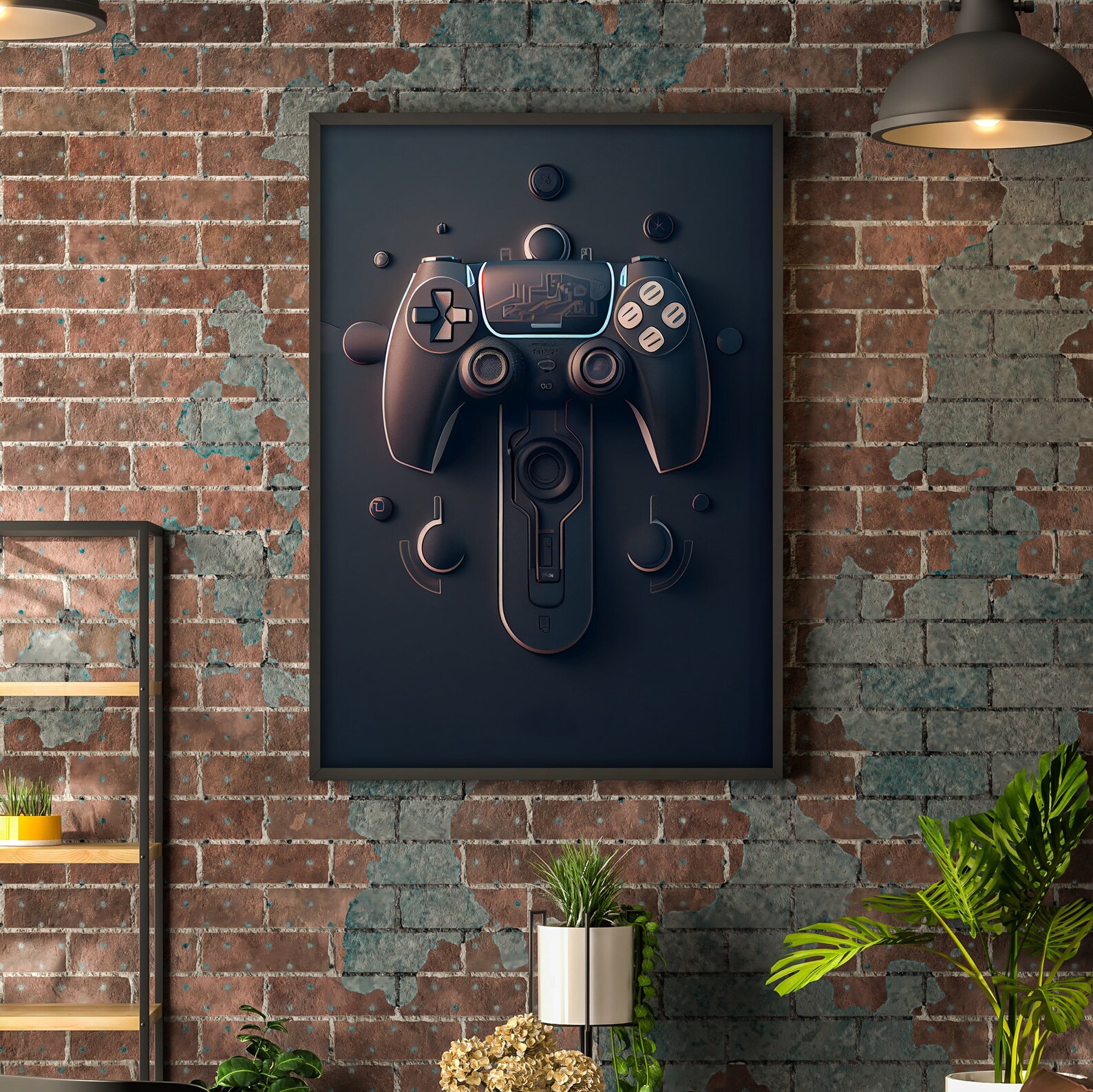 Gaming Console Poster, Printable Video Game Wall Art, Digital Video ...