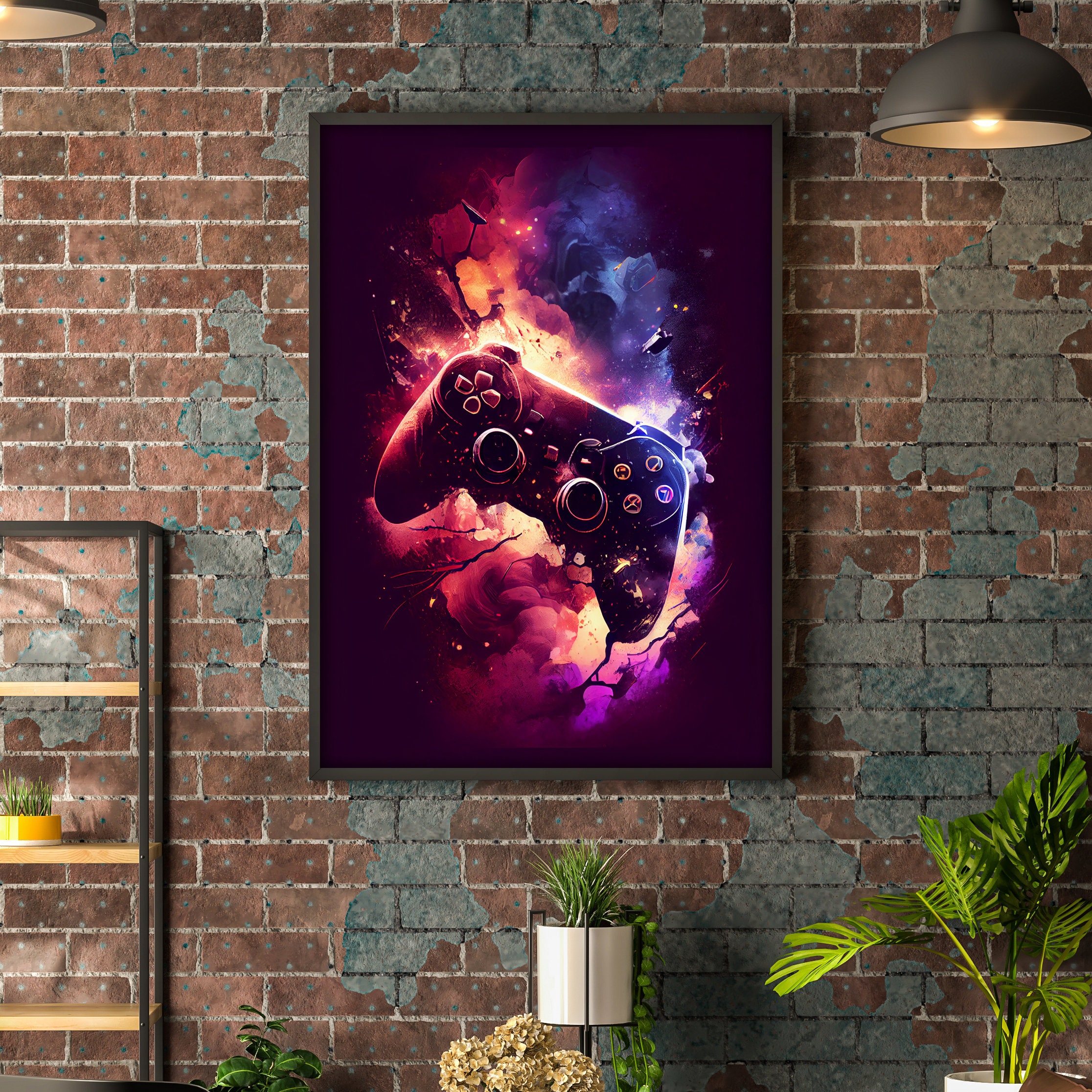 Cool Gaming Poster, Printable Video Game Wall Art, Digital Video Game ...