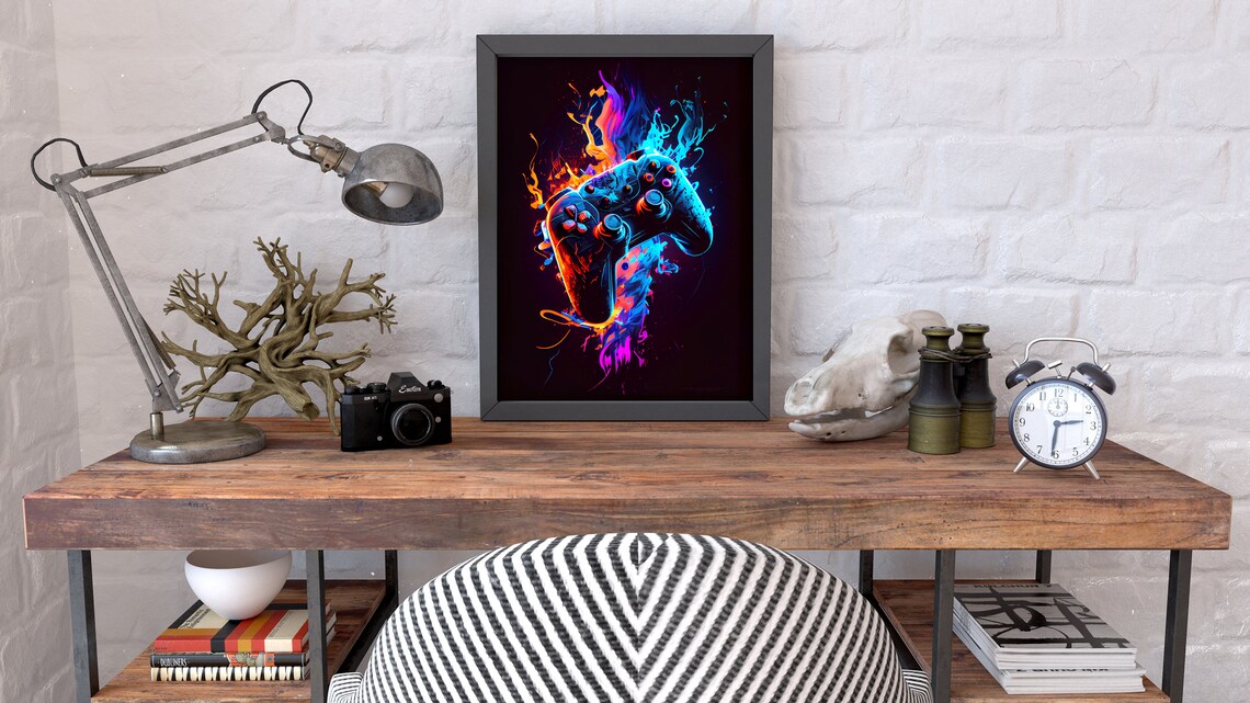 Gaming Console Poster Printable Video Game Wall Art Digital - Etsy