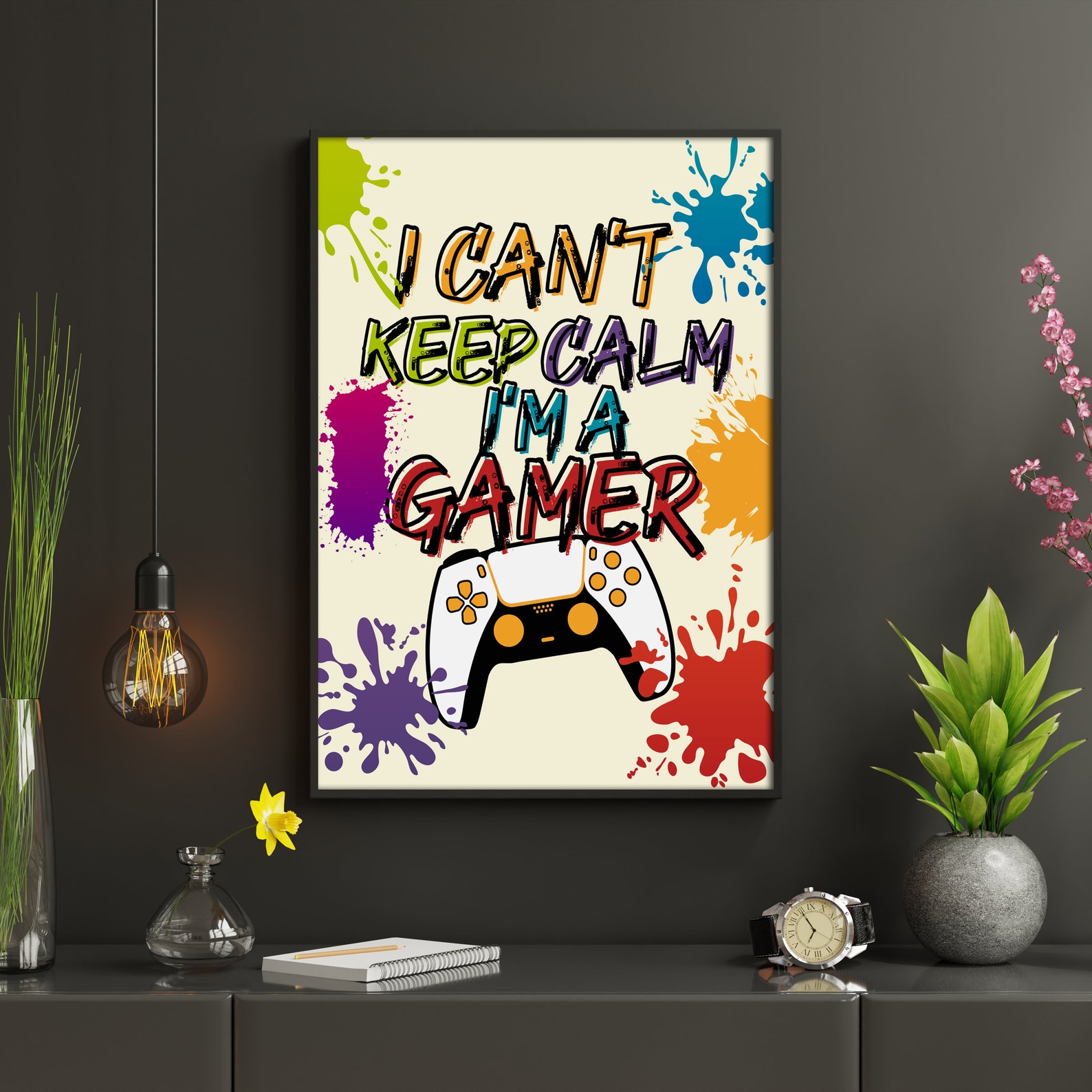 Set of 3 Gaming Wall Posters, Digital Print Wall Art, Printable Game ...