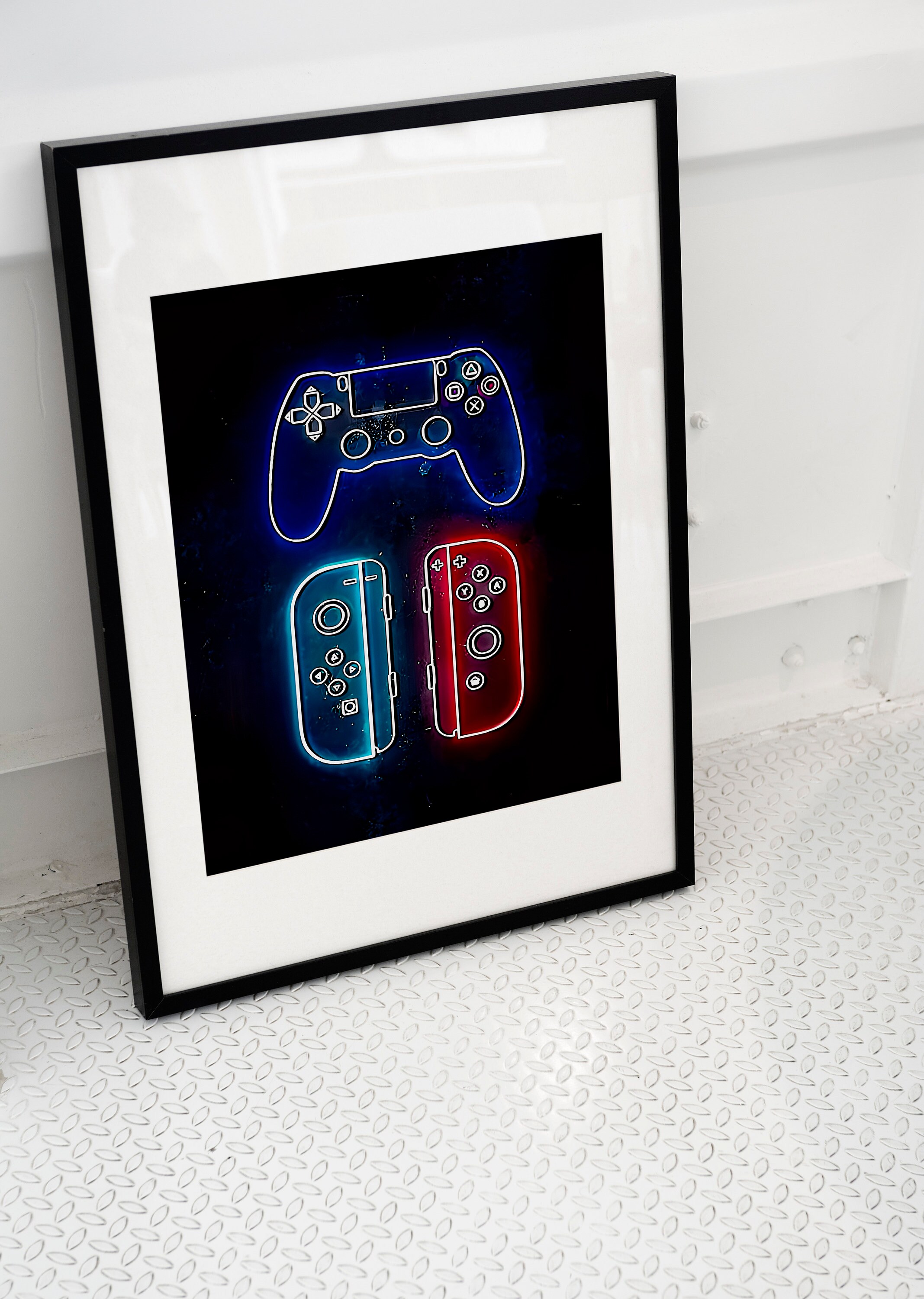 Gaming Console Poster, Printable Video Game Wall Art, Digital Video ...