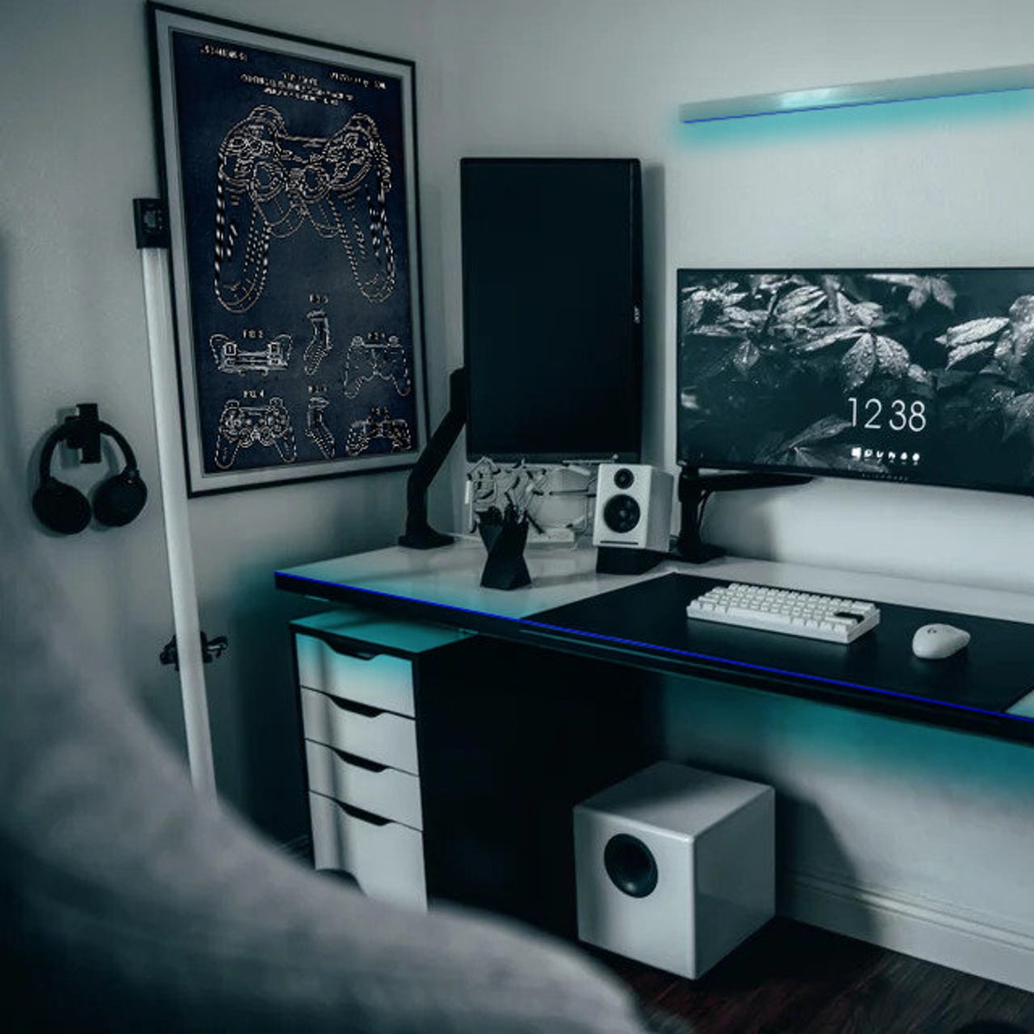 Game Console Blueprint Poster, Printable Video Game Wall Art, Gamer ...