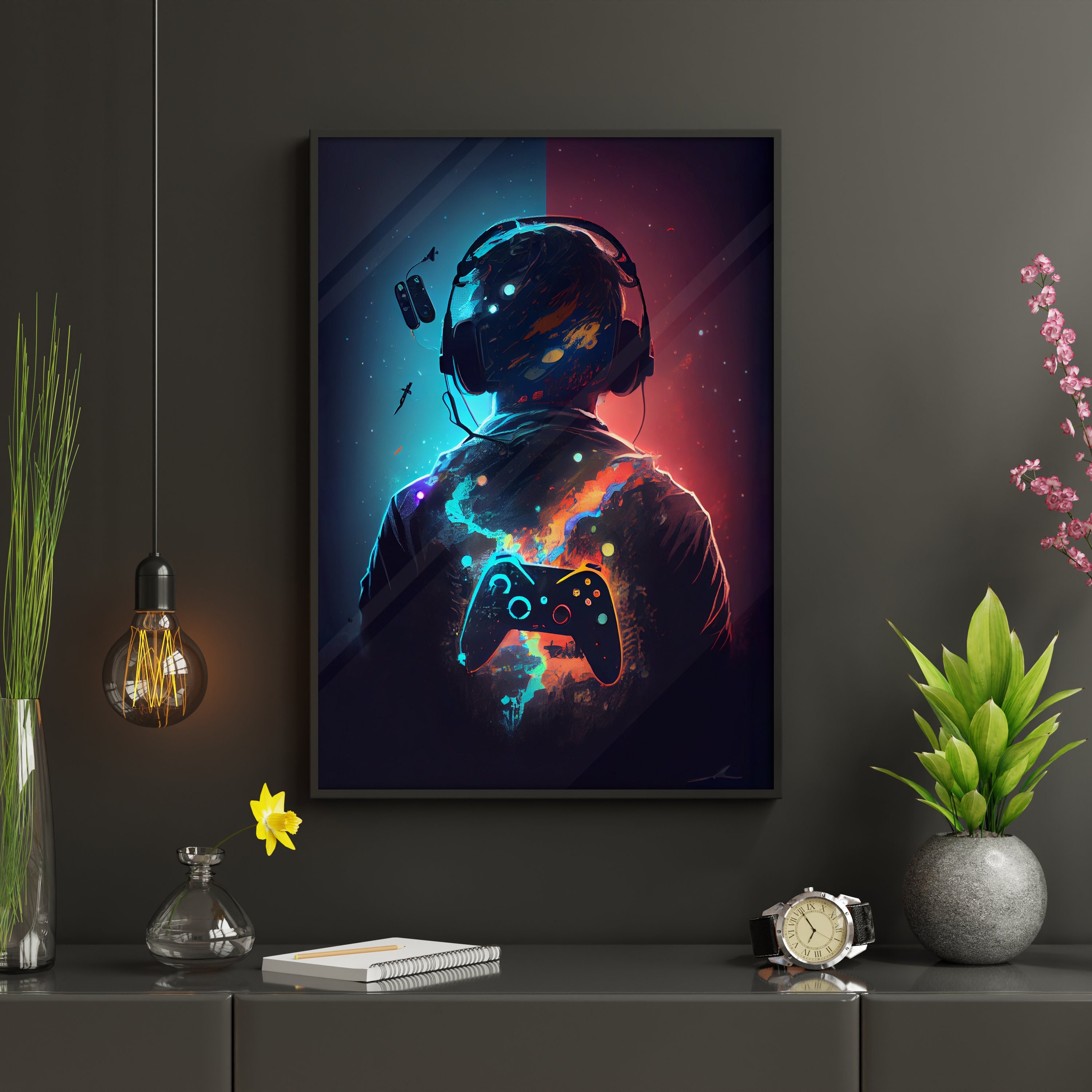 Cool Gaming Poster, Printable Video Game Wall Art, Digital Video Game ...