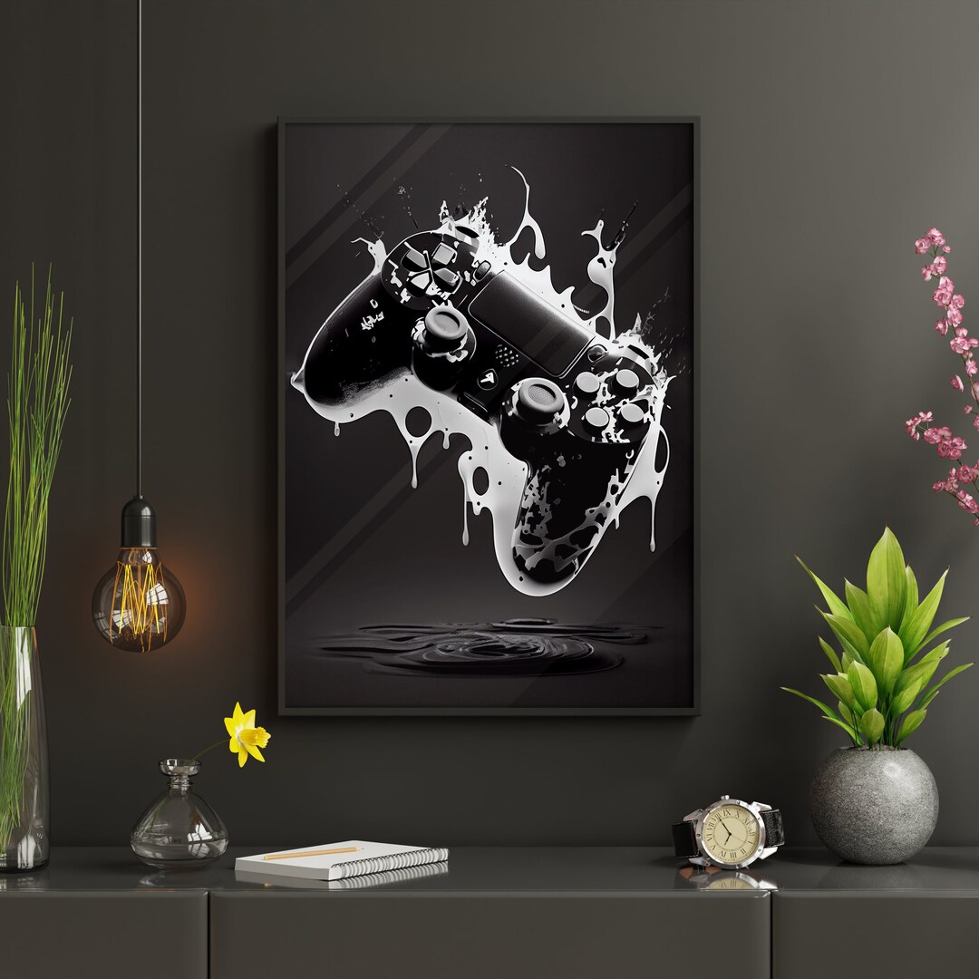 Cool Gaming Console Poster, Printable Video Game Wall Art, Digital ...