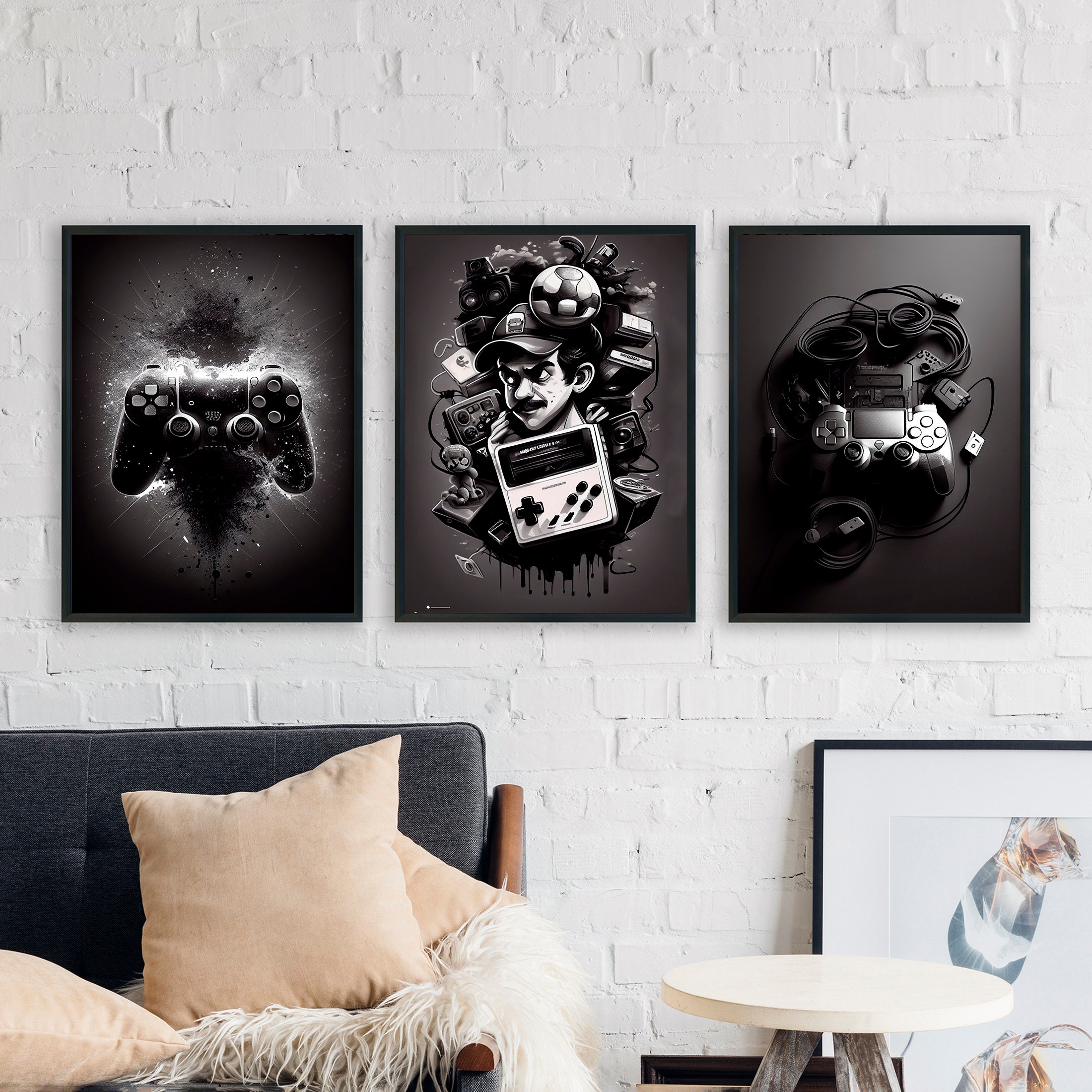 Set of 9 Cool Gaming Posters, Video Game Print, Printable Gaming Wall ...