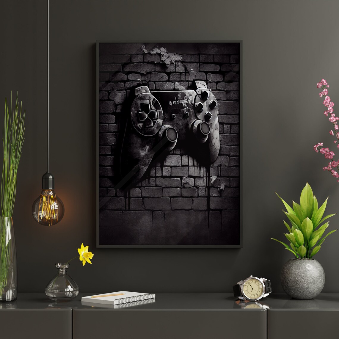 Cool Gaming Console Poster, Printable Video Game Wall Art, Digital ...