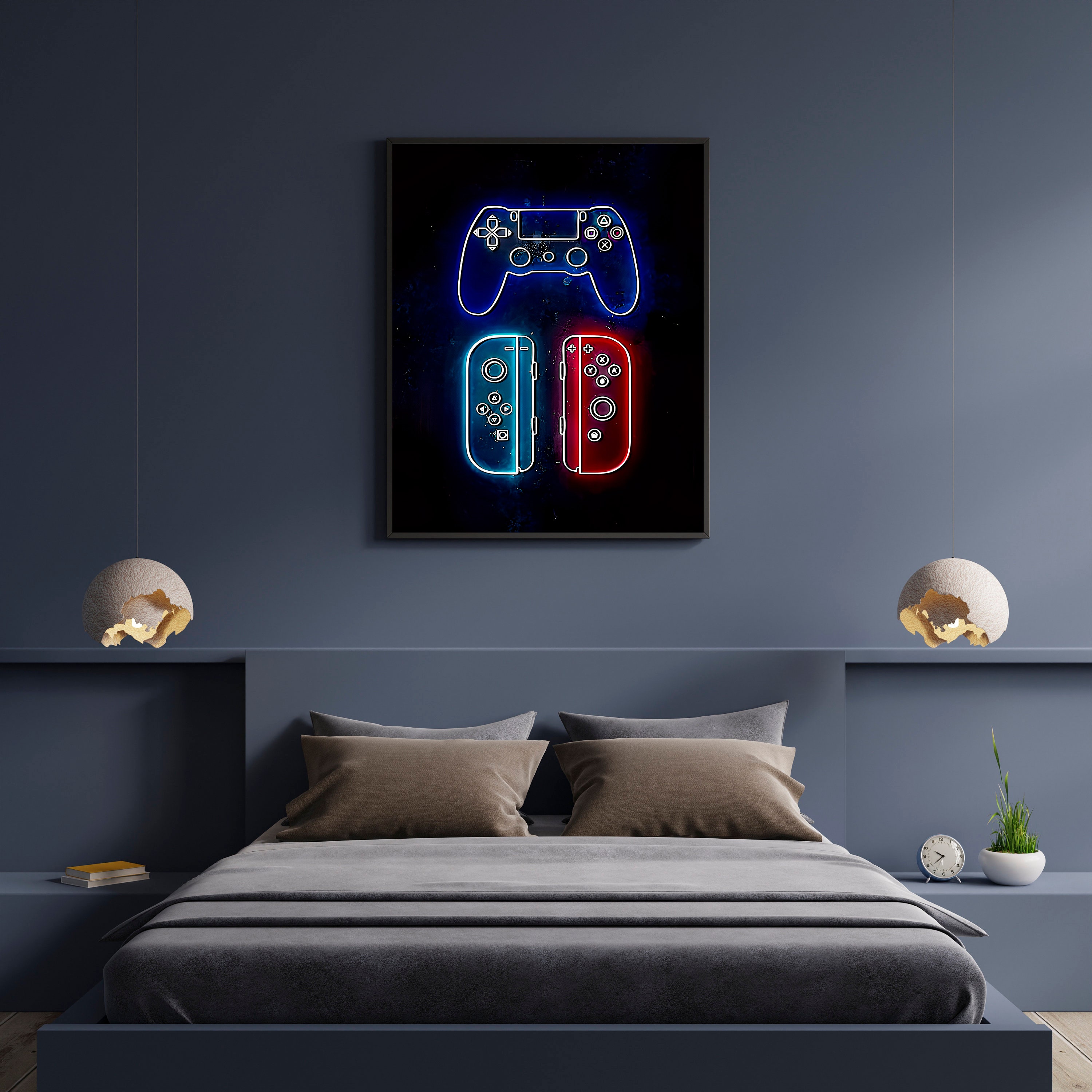 Gaming Console Poster, Printable Video Game Wall Art, Digital Video ...