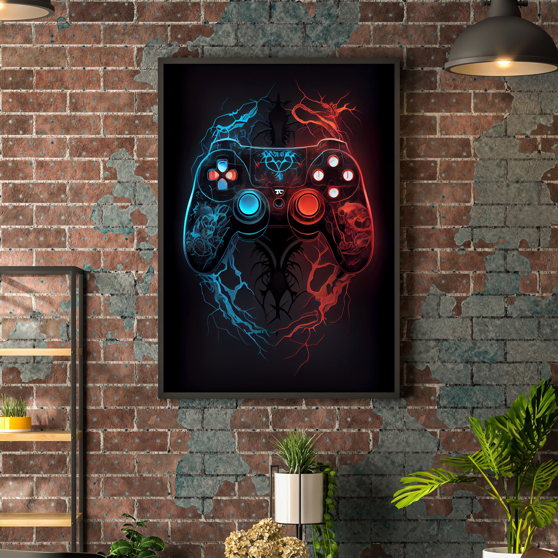 Gaming Design Poster Boys Room Decor Print Game Wall Art Teen Gaming ...