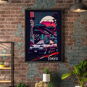 JDM Poster Print, Tokyo Street Car Poster, Printable JDM Wall Art, JDM ...