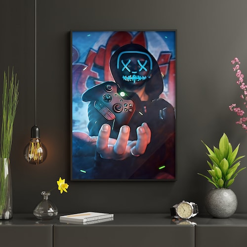 Retro Gaming Wall Art Game Room Decor Digital Download - Etsy