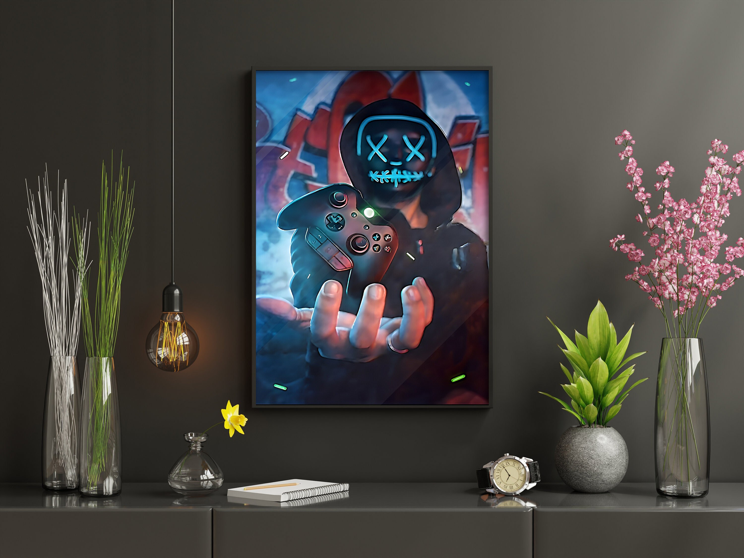 Gaming Poster, Printable Video Game Wall Art, Digital Gaming Art, Game ...