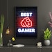 Set of 3 Neon Gaming Poster, Digital Print Video Game Poster, Printable ...