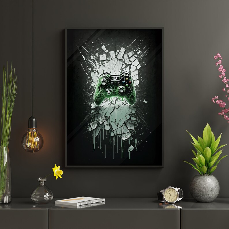 Set of 9 Cool Gaming Posters, Video Game Print, Printable Gaming Wall ...