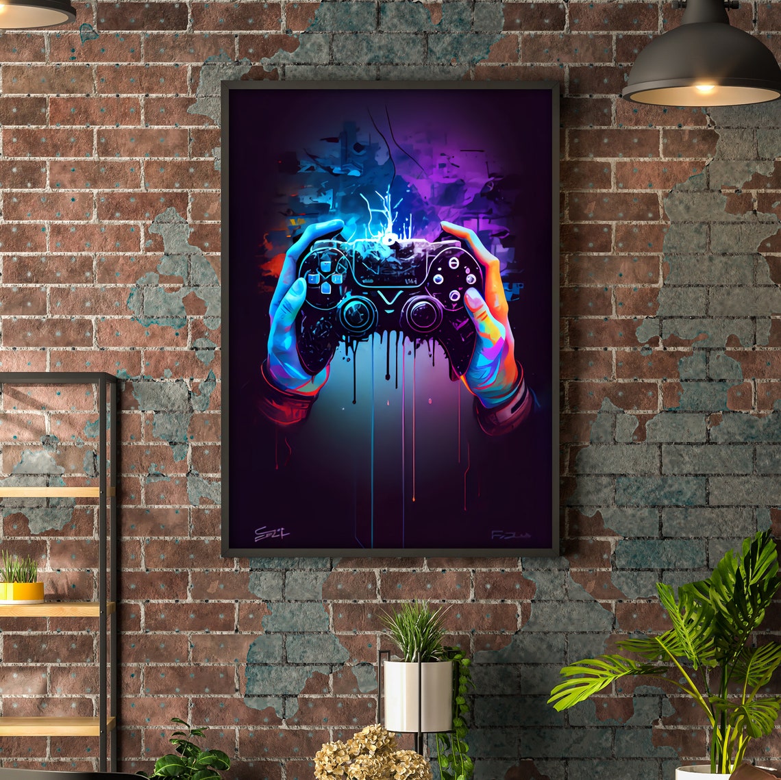 Gaming Design Poster Boys Room Decor Print Game Wall Art Teen - Etsy
