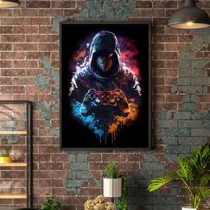 Cool Gaming Posters, Video Game Print, Printable Gaming Wall Art, Gamer ...